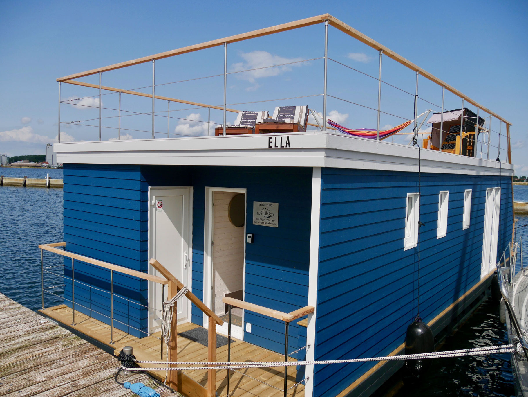 Hausboot Ella auf Fehmarn - Erleben Sie die Ostsee hautnah